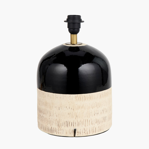 Pacific Lifestyle Limited - Lotta Black and Natural Stoneware Table ...