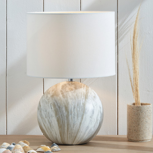 Pacific Lifestyle Limited - Viejo Grey Stone Effect Ceramic Table Lamp