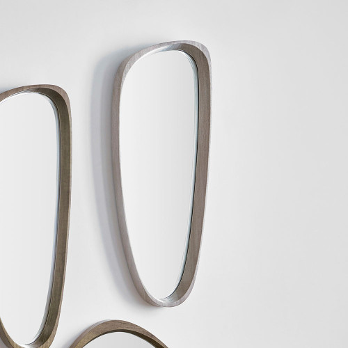 Pacific Lifestyle Limited - Grey Oak Wood Veneer Teardrop Shaped Wall ...