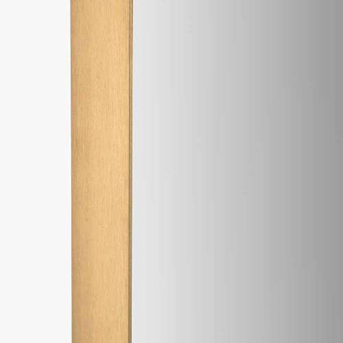 Pacific Lifestyle Limited - Brushed Gold Metal Slim Frame Oval Wall Mirror
