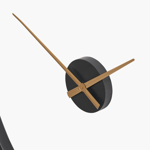 Pacific Lifestyle Limited - Black and Gold 2 Piece Open Wall Clock