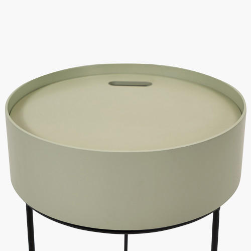 Pacific Lifestyle Limited - Hugo Sage Green Wood Veneer and Black Metal ...