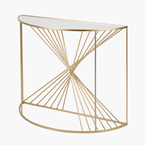 Pacific Lifestyle Limited - Liberty Glass and Gold Metal Half Moon ...