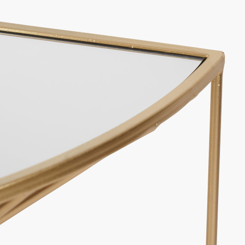 Pacific Lifestyle Limited - Liberty Glass and Gold Metal Half Moon ...