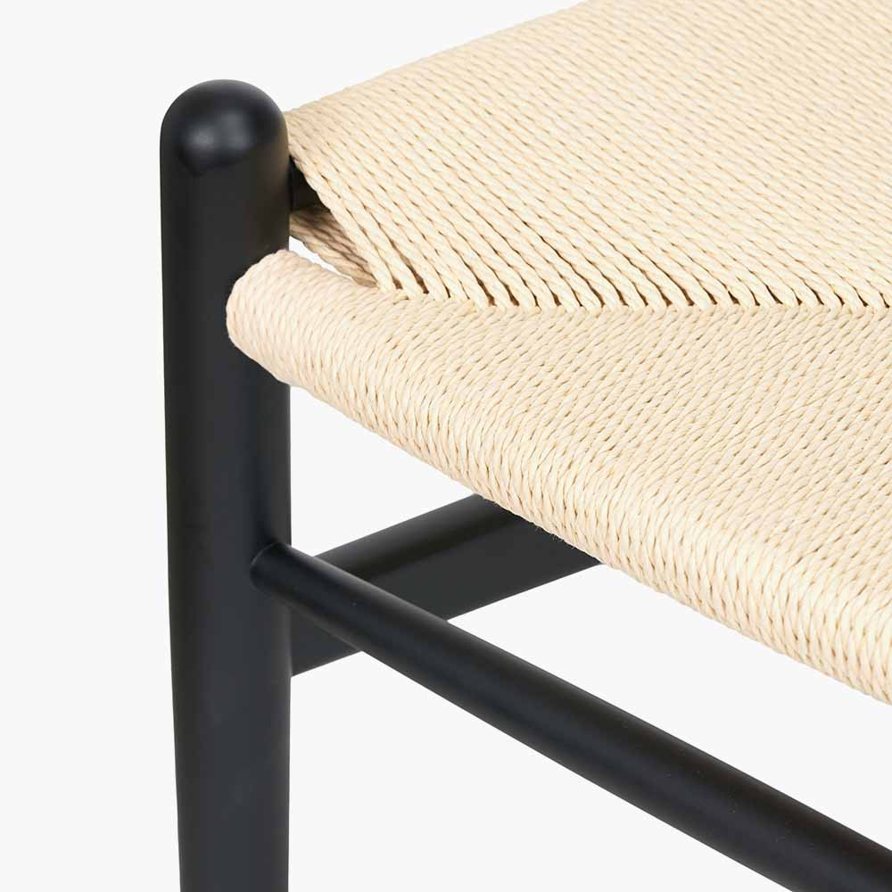 Pacific Lifestyle Limited - Quinn Black Beech Wood and Natural Paper ...