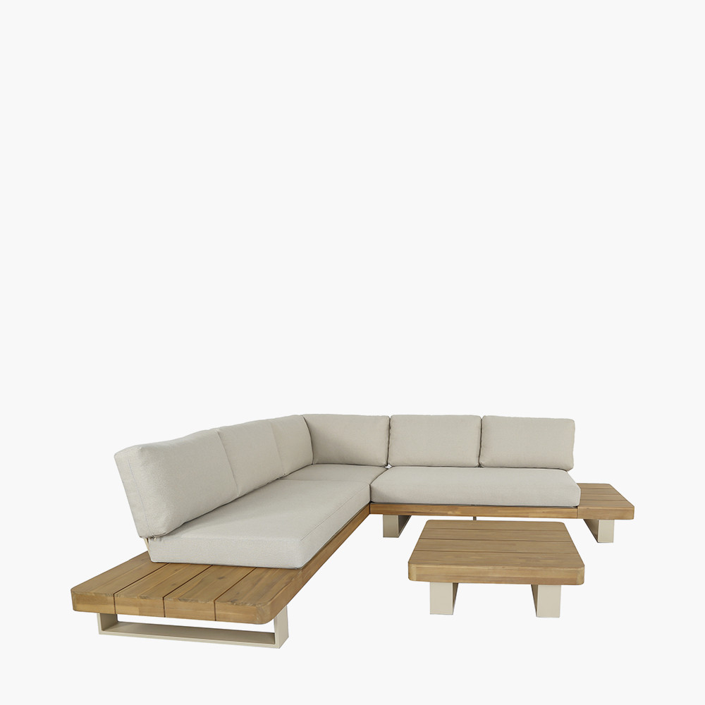 Pacific Lifestyle Limited - Osaka Latte Outdoor Corner Seating Set
