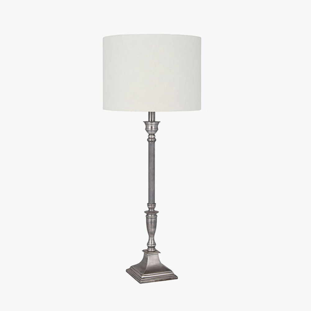 Pacific Lifestyle Limited - Canterbury Antique Silver Metal Table Lamp Base