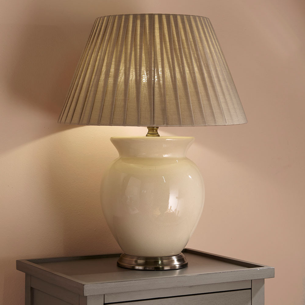 Pacific Lifestyle Limited - Hadley Cream Ceramic Table Lamp