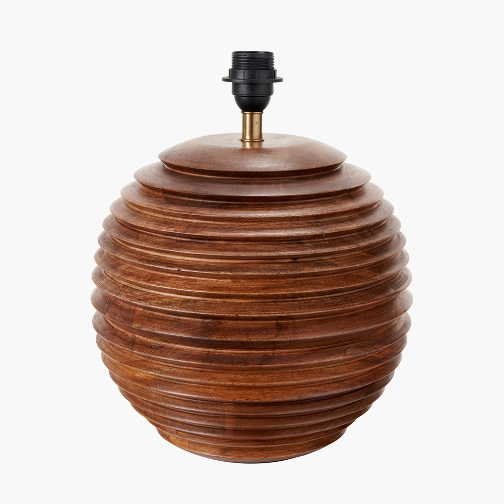 Pacific Lifestyle Limited - Pembury Brown Wash Large Turned Wood Table ...