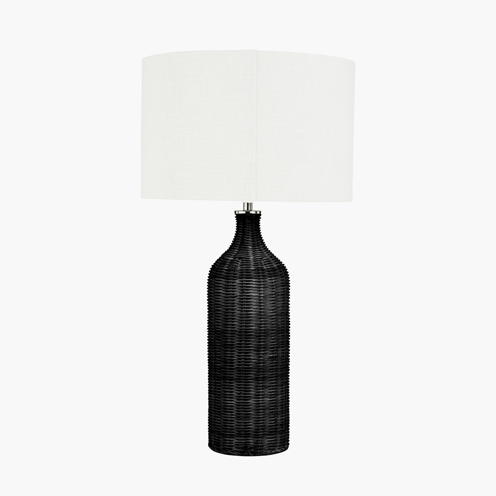 Pacific Lifestyle Limited - Anika Black Rattan Bottle Table Lamp