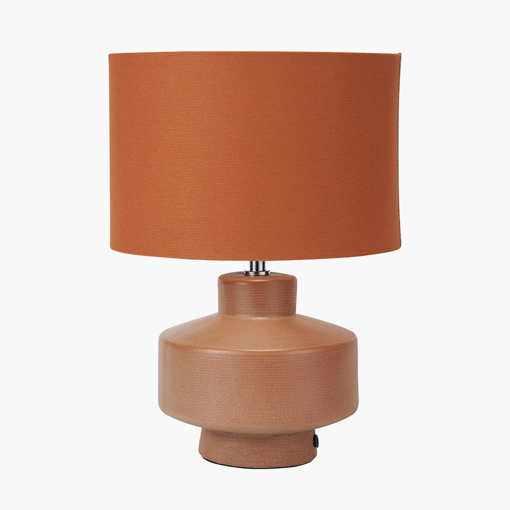 Pacific Lifestyle Limited - Elure Cinnamon Crackle Effect Table Lamp