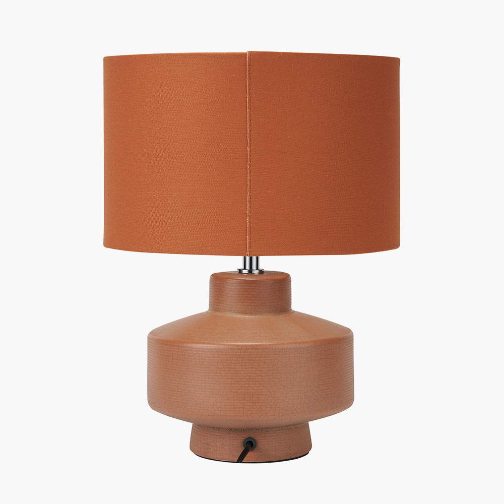 Pacific Lifestyle Limited - Elure Cinnamon Crackle Effect Table Lamp