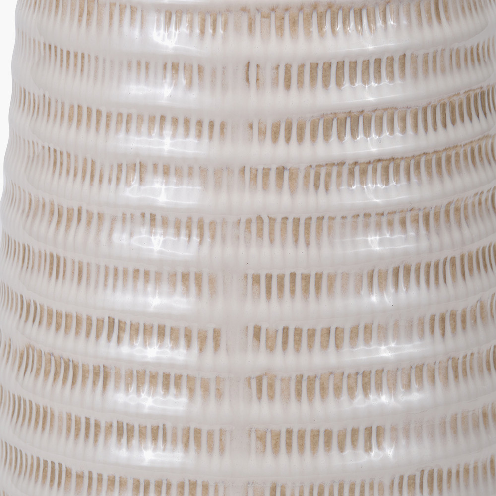 Pacific Lifestyle Limited - Nya Warm White Scratch Effect Ceramic Table ...