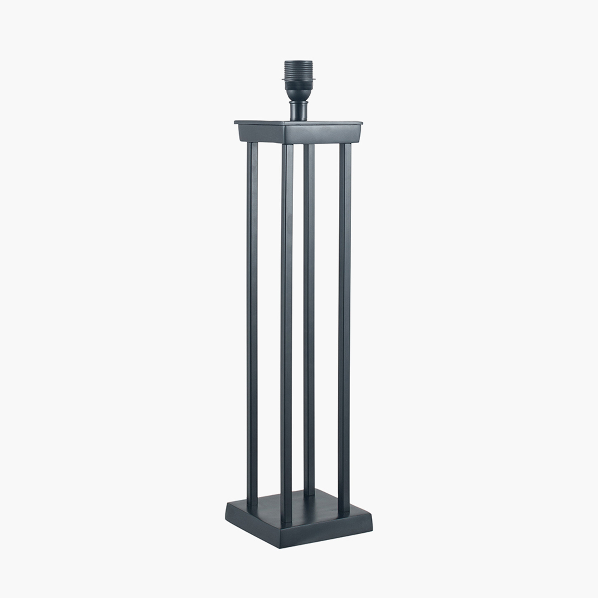 Pacific Lifestyle Limited - Langston Matt Black Metal Column Table Lamp ...