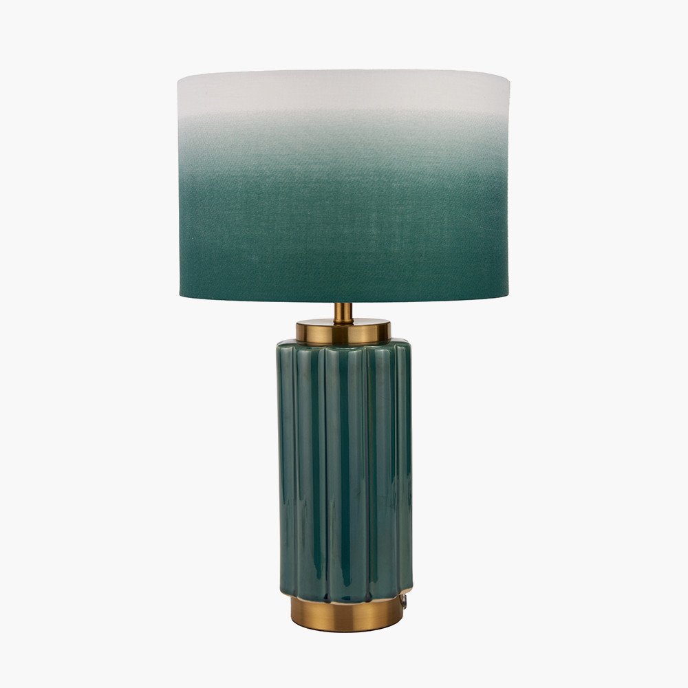 Pacific Lifestyle Limited - Lushan Green Scalloped Ceramic Table Lamp