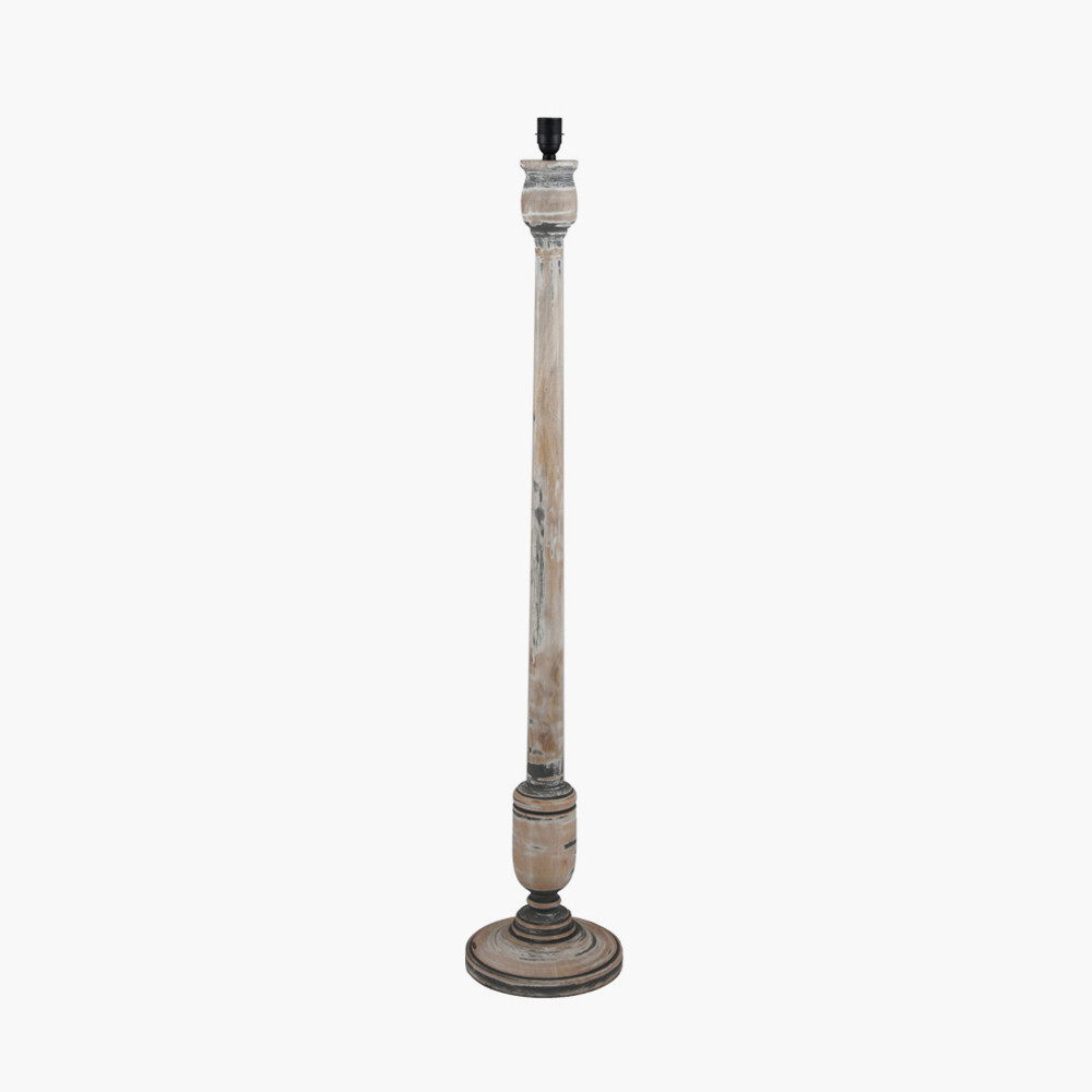 Pacific Lifestyle Limited - Captiva Grey Wash Mango Wood Floor Lamp ...