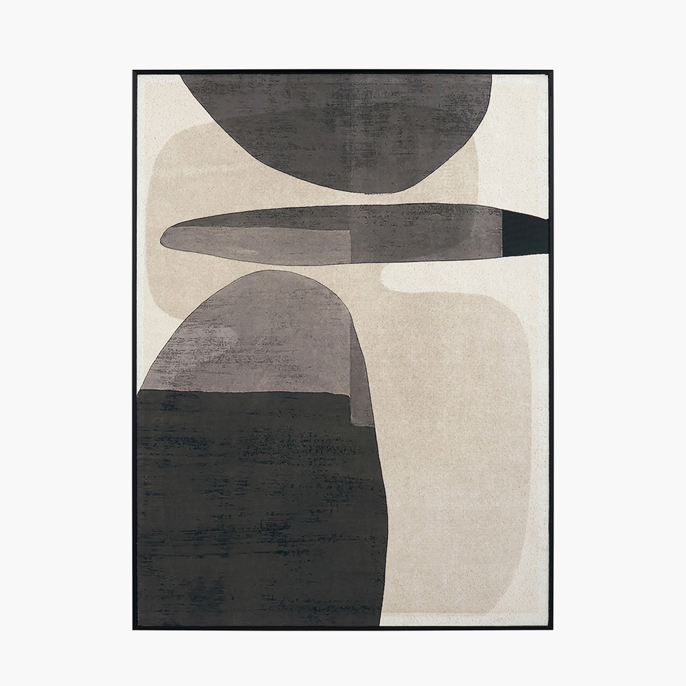 Pacific Lifestyle Limited - Natural and Black Canvas with Ovals Design ...