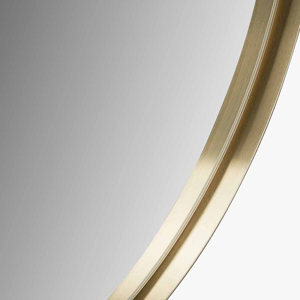 Pacific Lifestyle Limited - Brushed Gold Metal Slim Frame Round Wall ...