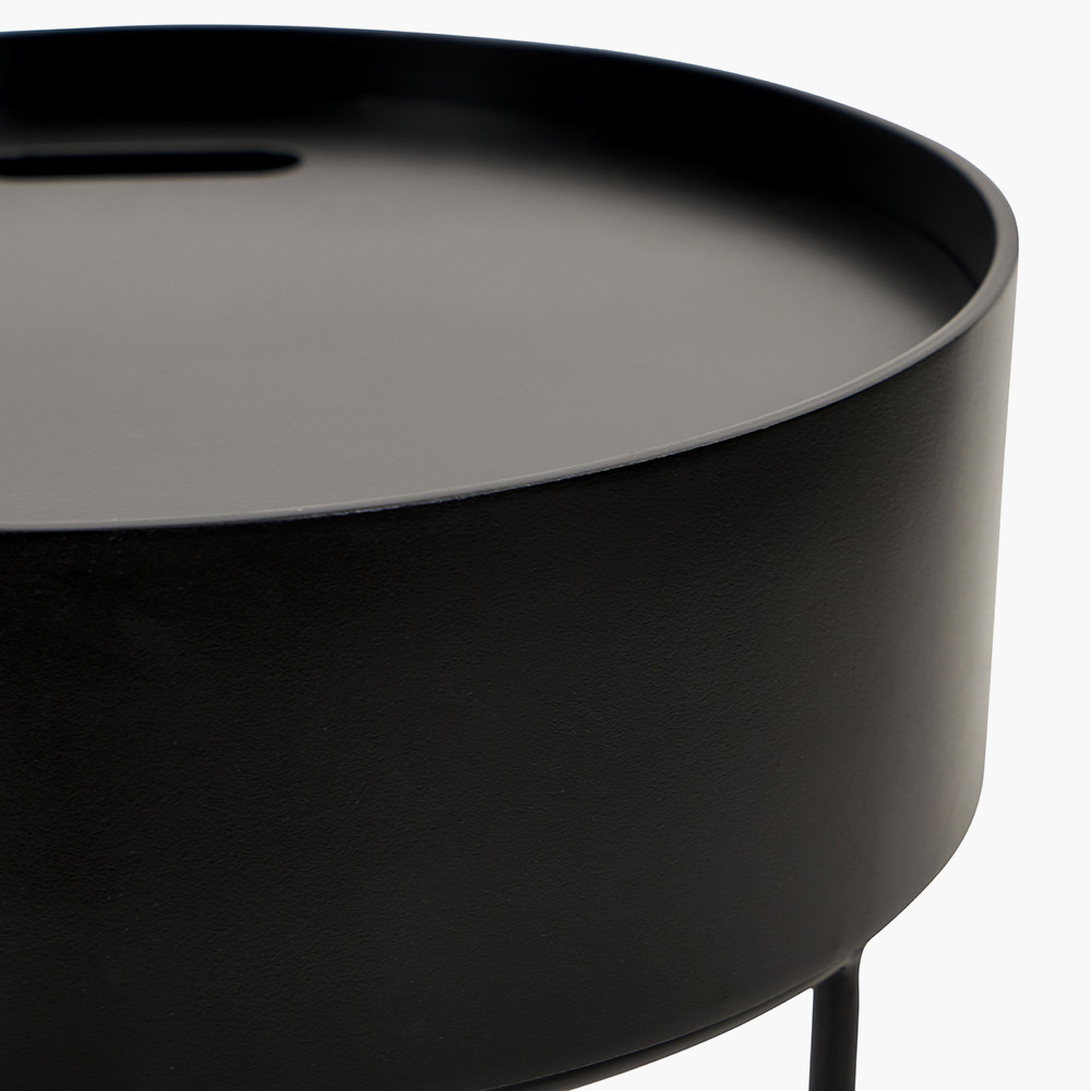 Pacific Lifestyle Limited - Hugo Black Wood Veneer and Black Metal ...