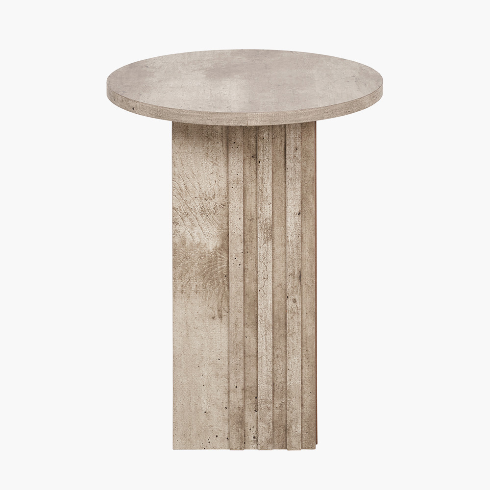 Pacific Lifestyle Limited - Elkton Concrete Effect Wood Veneer Groove ...
